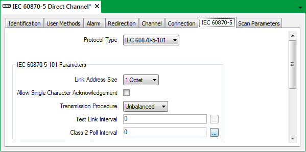Iec 60870 5 Driver Guide Configure Iec 60870 5 101 Protocol Properties Configuring An Iec